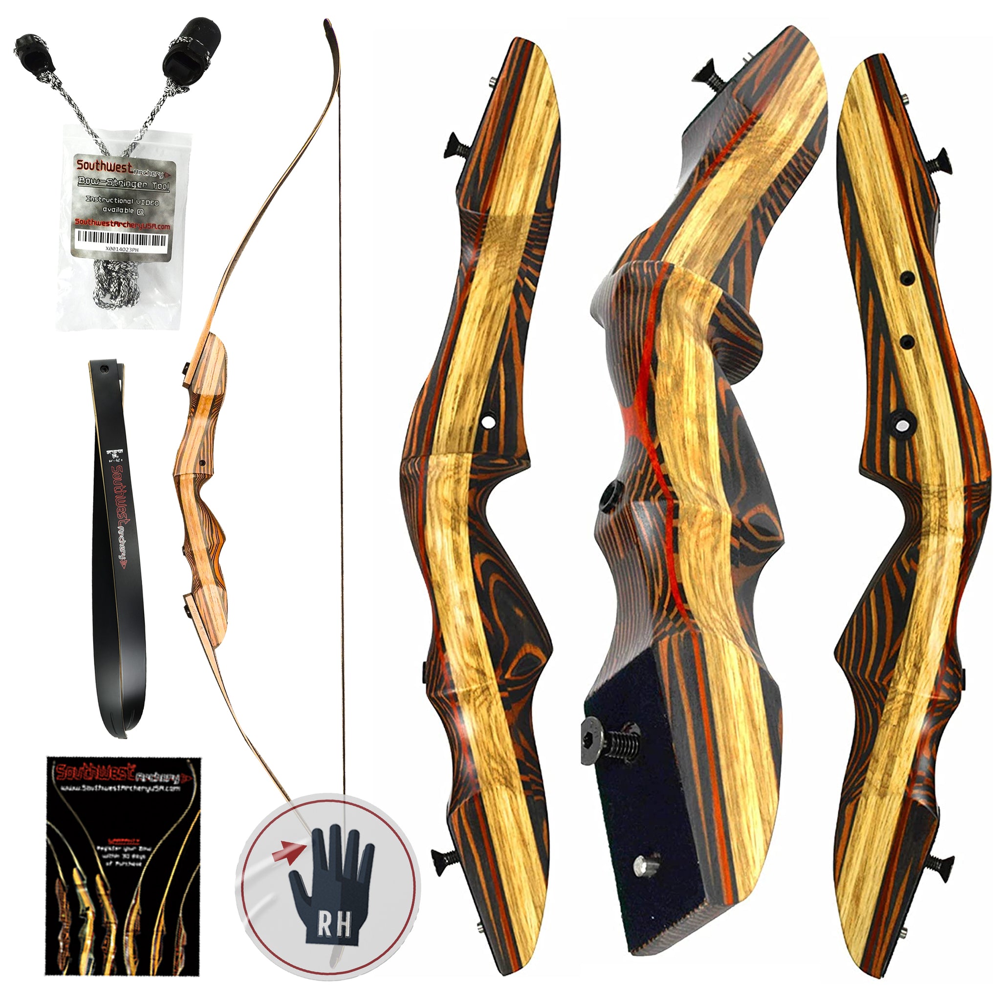 Recurve archery bows store